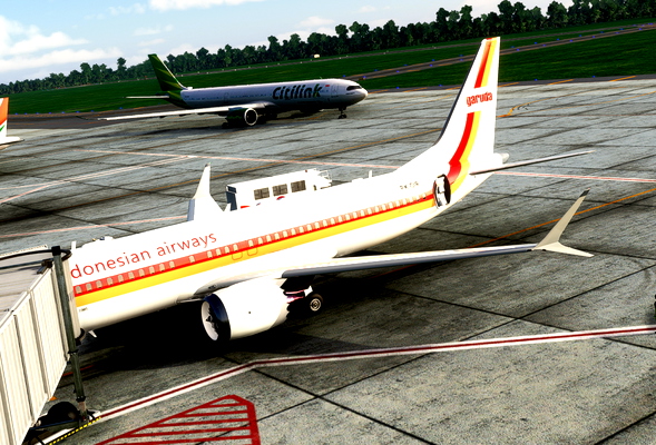 Bredok3d B737 Max Garuda Indonesia Masker Livery for Microsoft Flight ...