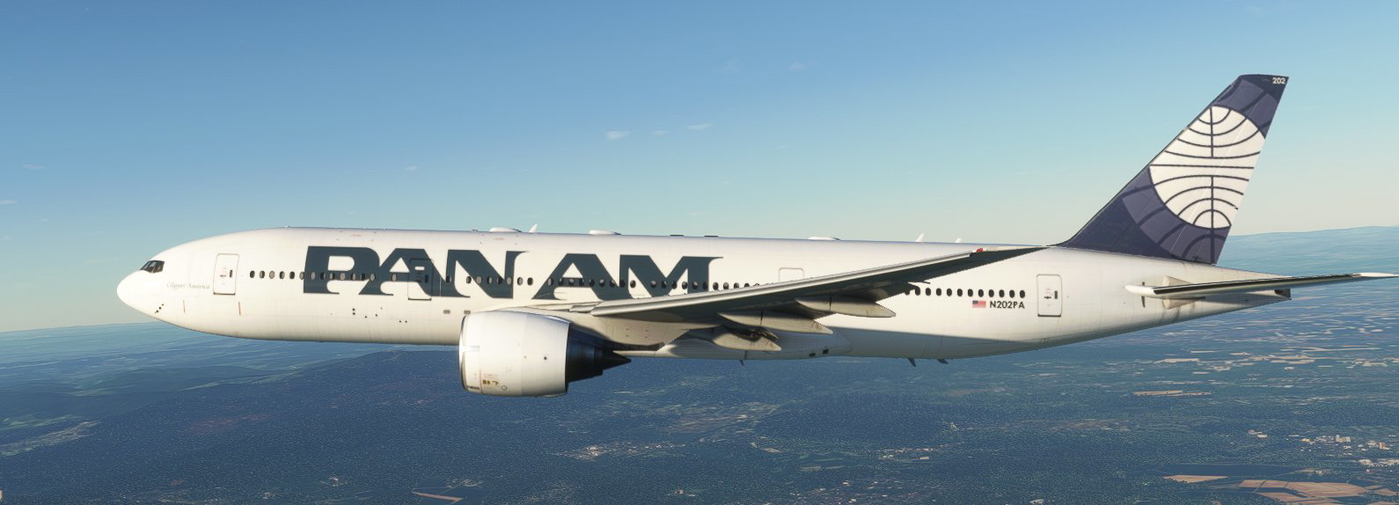 CaptainSim 777-200 Pan Am [8K Fictional] for Microsoft Flight Simulator ...