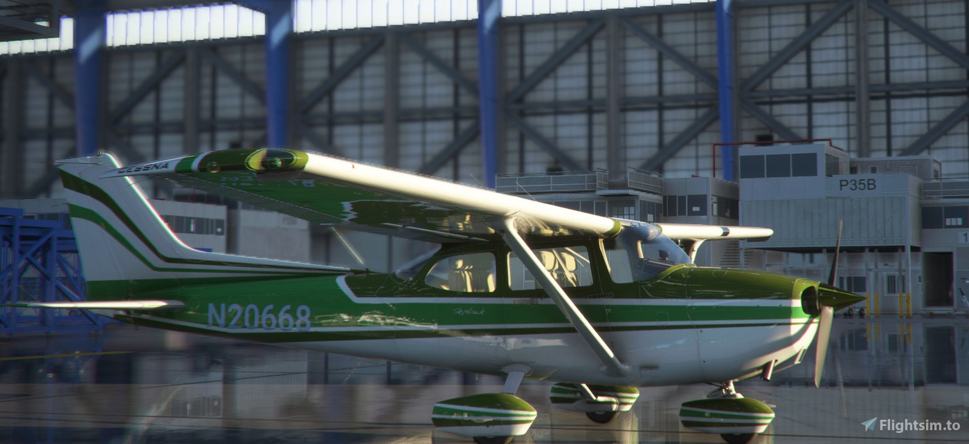 Cessna C172 CLASSIC Green N20668 in 8K for Microsoft Flight Simulator ...