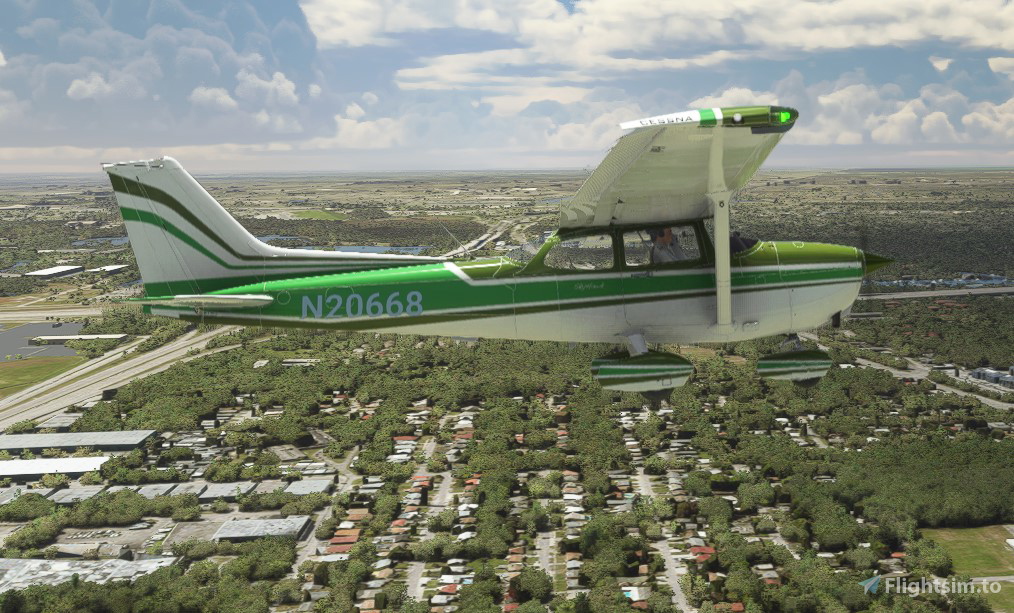 Cessna C172 CLASSIC Green N20668 in 8K for Microsoft Flight Simulator ...