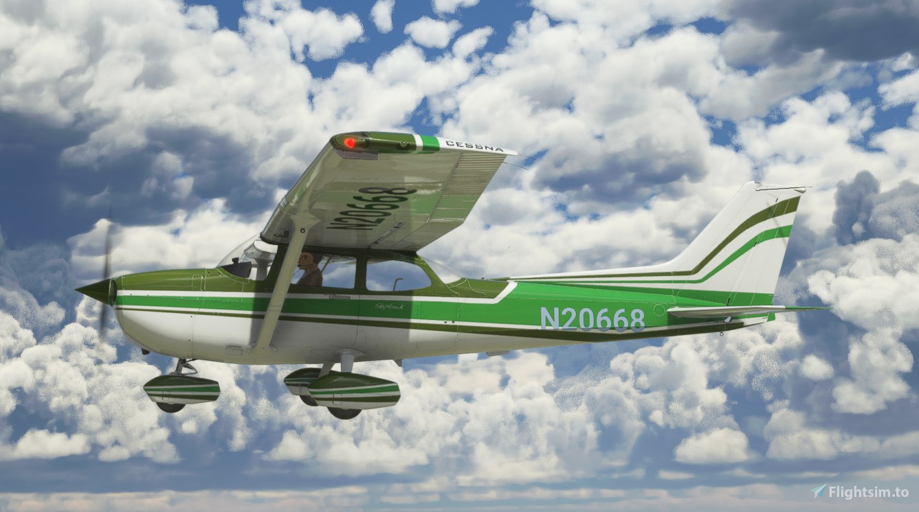 Cessna C172 CLASSIC Green N20668 in 8K for Microsoft Flight Simulator ...