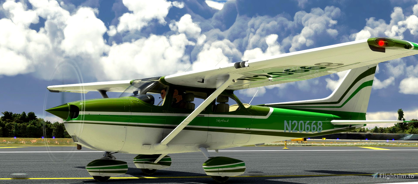Cessna C172 CLASSIC Green N20668 in 8K para Microsoft Flight Simulator ...