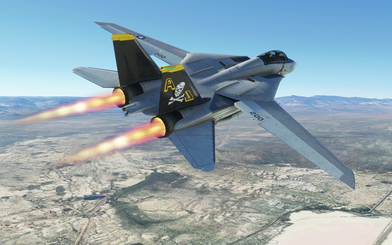 DC Designs F-14 Afterburner Mod for Microsoft Flight Simulator | MSFS