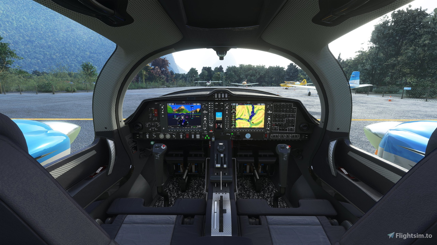 Diamond Aircraft DA62 Black Interior for Microsoft Flight Simulator | MSFS