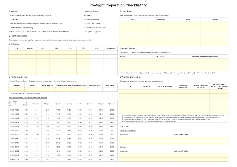 Excel Flight Planning Tool for Microsoft Flight Simulator | MSFS