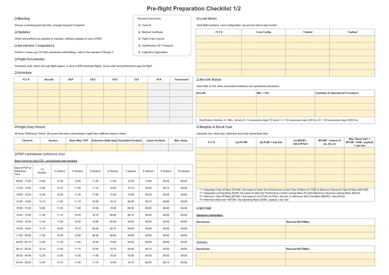 Excel Flight Planning Tool for Microsoft Flight Simulator | MSFS