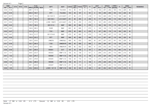 Excel Flight Planning Tool » Microsoft Flight Simulator