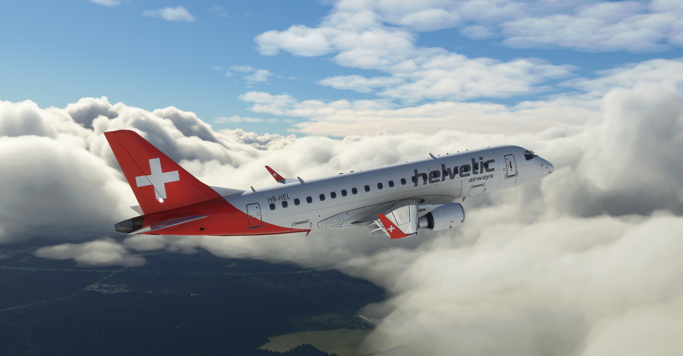 Helvetic Airways Embraer 175 Virtuacol for Microsoft Flight Simulator ...