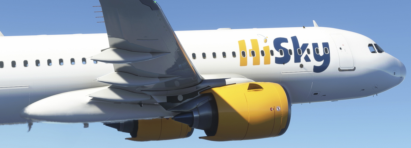 [A32NX] HI SKY YR-SKY 8K for Microsoft Flight Simulator | MSFS