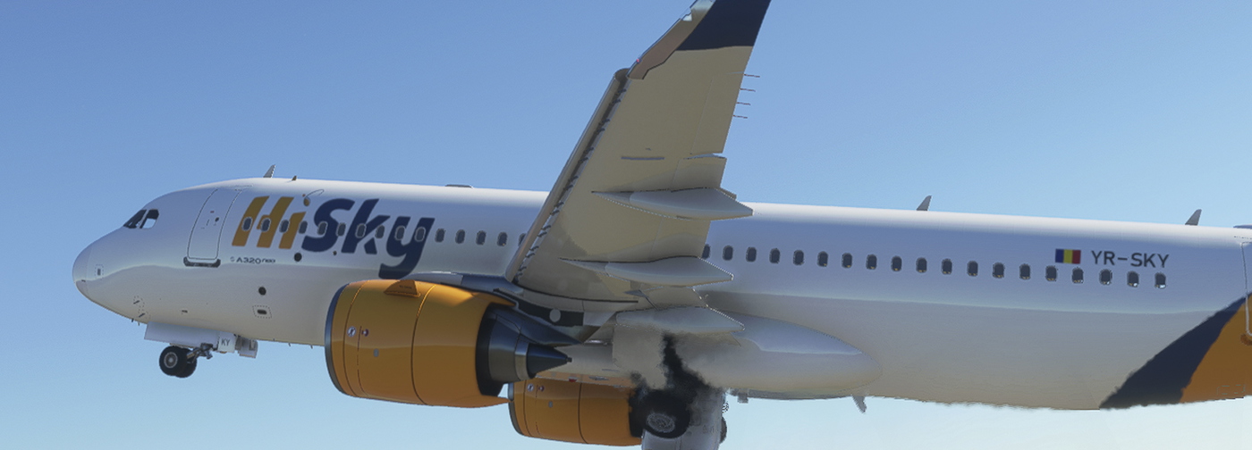 [A32NX] HI SKY YR-SKY 8K for Microsoft Flight Simulator | MSFS