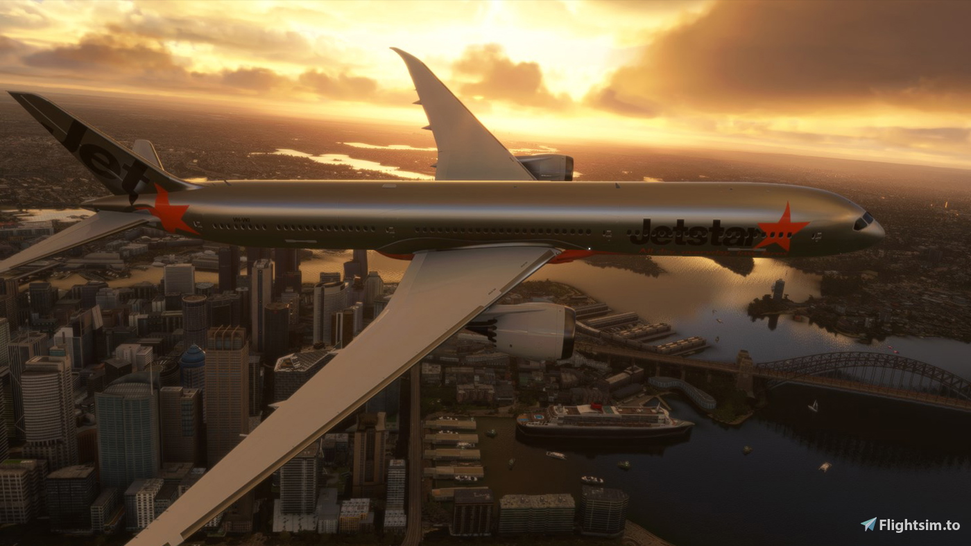 Impulse Simulations - Jetstar 787 UN-MIRRORED ULTRA DETAIL LIVERY pour ...