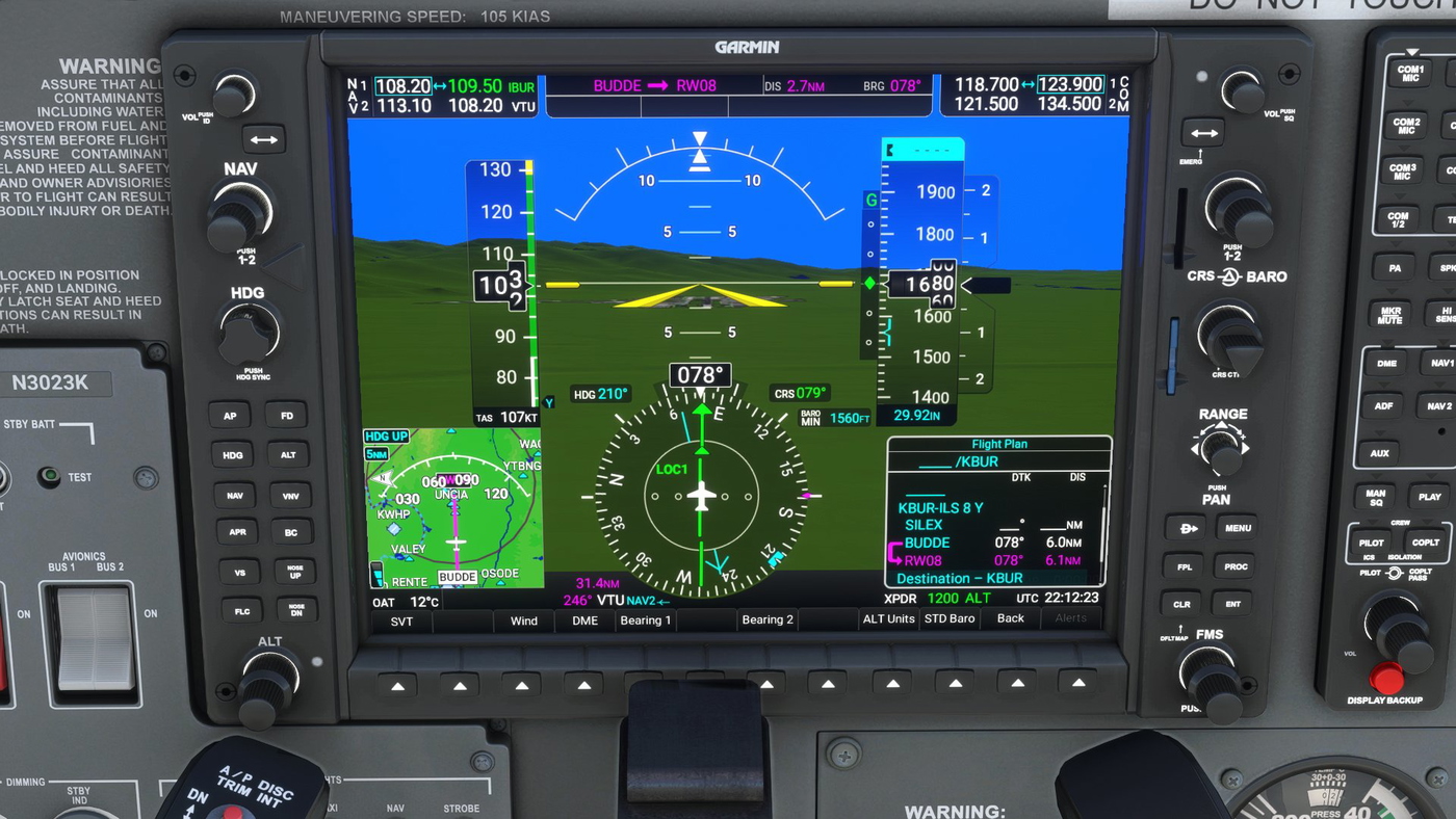 KBUR ILS Runway 08 Fix for Microsoft Flight Simulator | MSFS