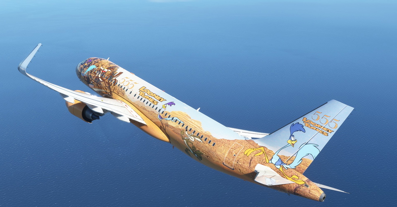 Looney Tunes "Road Runner and Coyote" / "Bip Bip et Coyote" A320 Neo ...