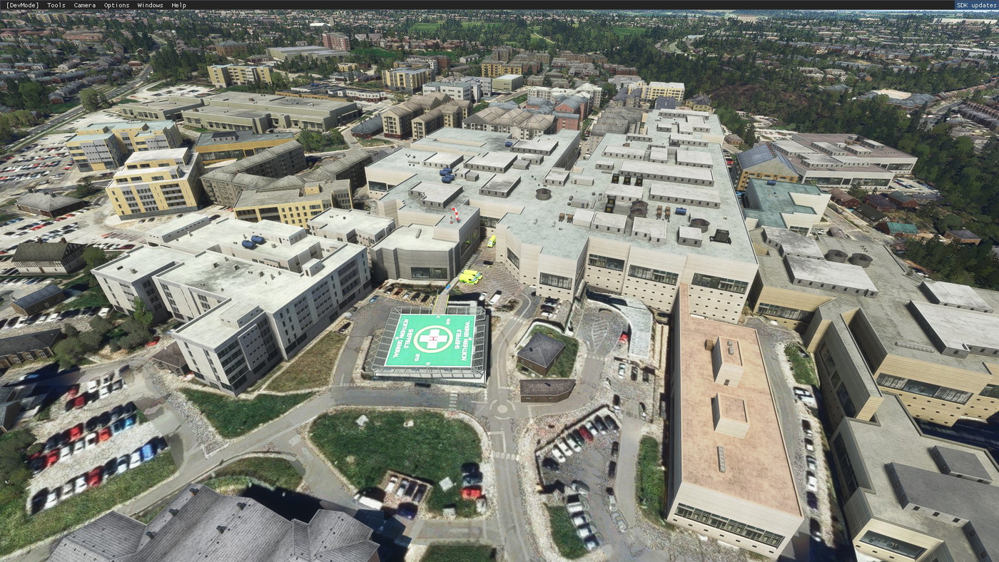 Northern General Hospital - Sheffield UK 对于 Microsoft Flight Simulator ...