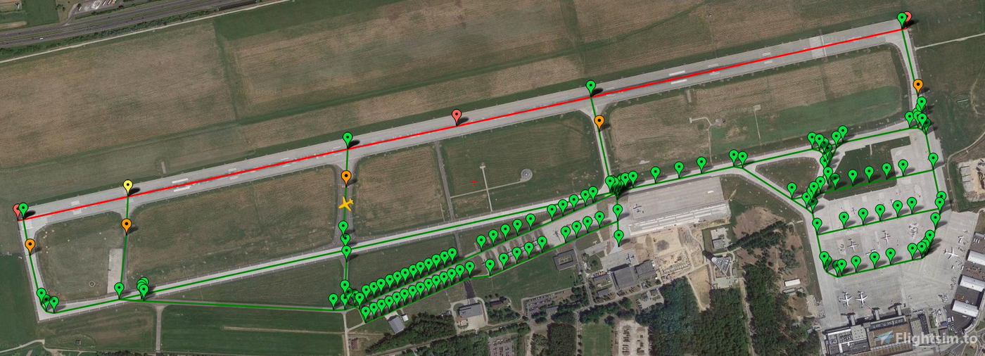 Pilot2ATC Kraków Balice John Paul II Airport EPKK Taxiways and Gates ...