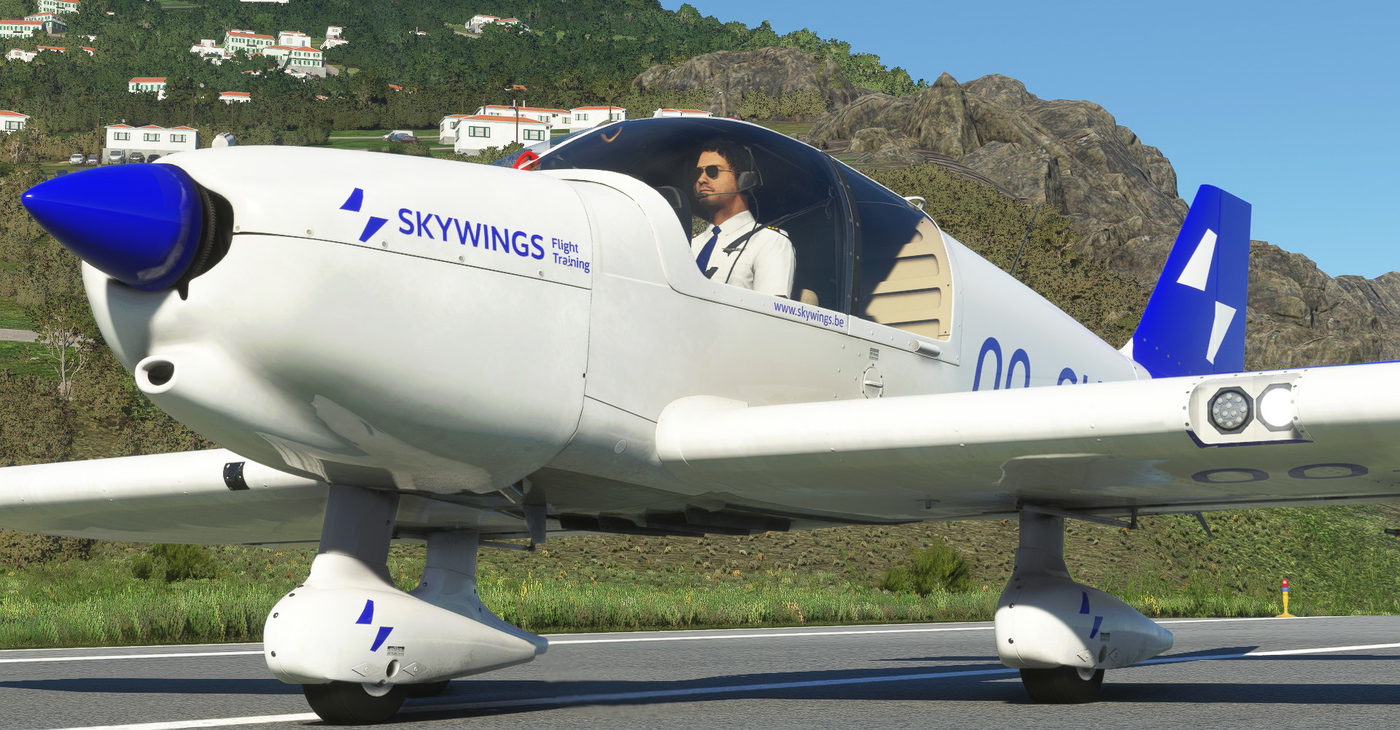 Skywings "OO-SKV" and "OO-SKY" Robin DR400 for Microsoft Flight ...