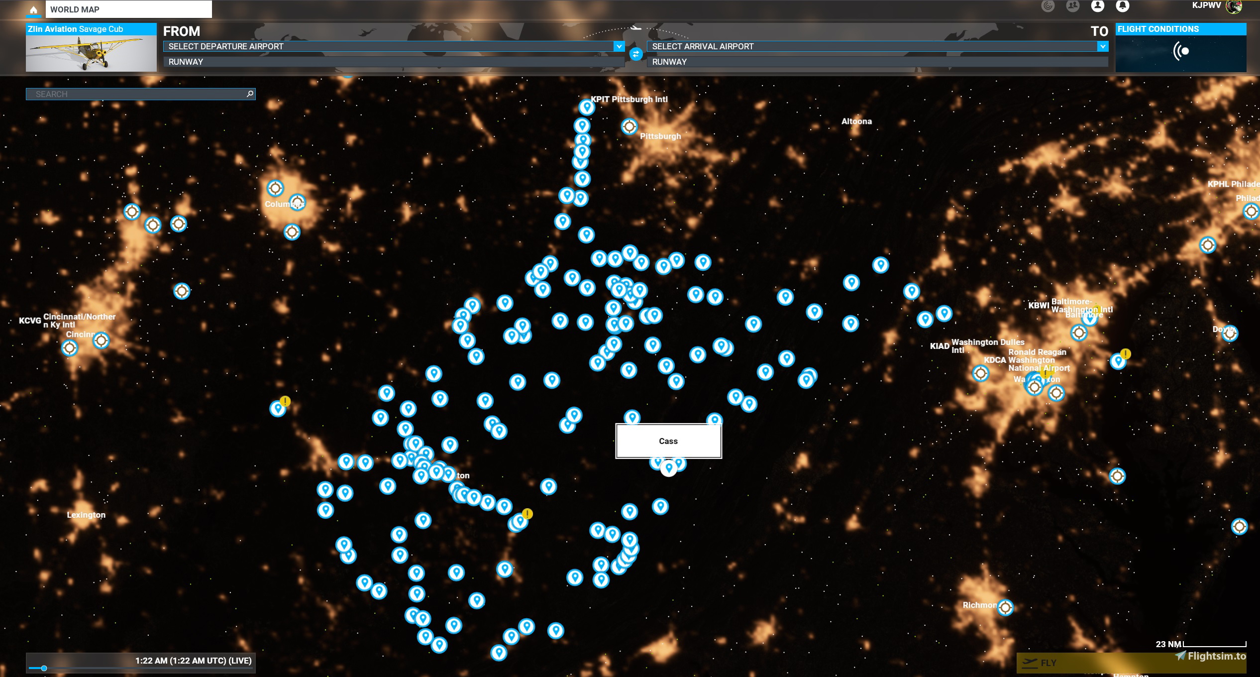 West Virginia Cities and Towns Map POI - MSFS Add-on - Flightsim.to