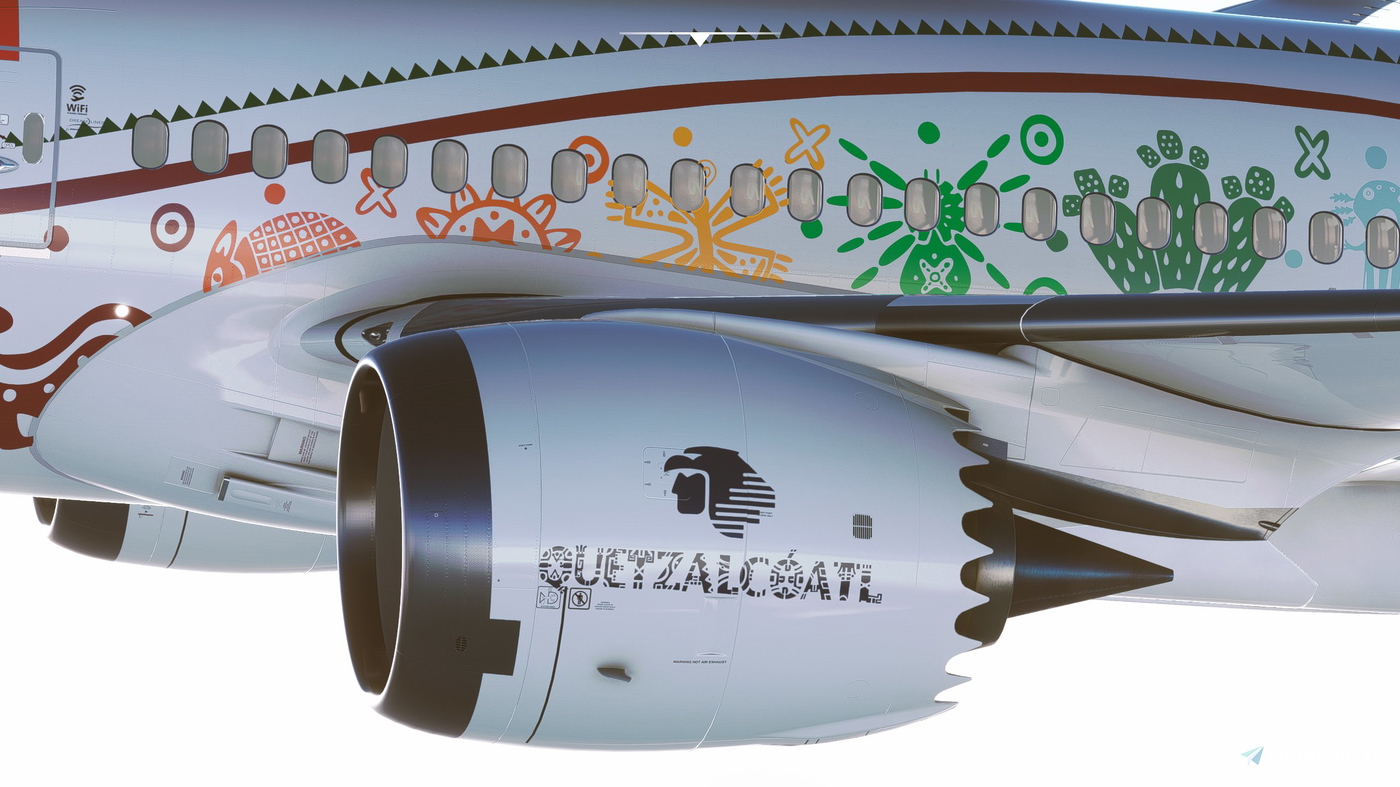 [3D Decal] Aeromexico B787-10 Quetzalcoatl for Microsoft Flight ...
