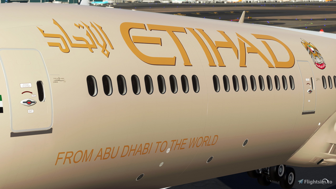 [3D Decal] Etihad 787-10 for Microsoft Flight Simulator | MSFS