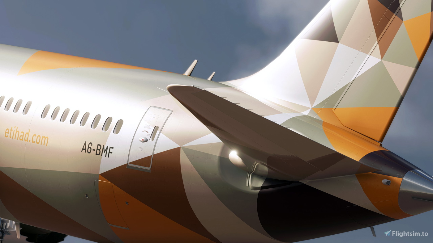 [3D Decal] Etihad 787-10 for Microsoft Flight Simulator | MSFS