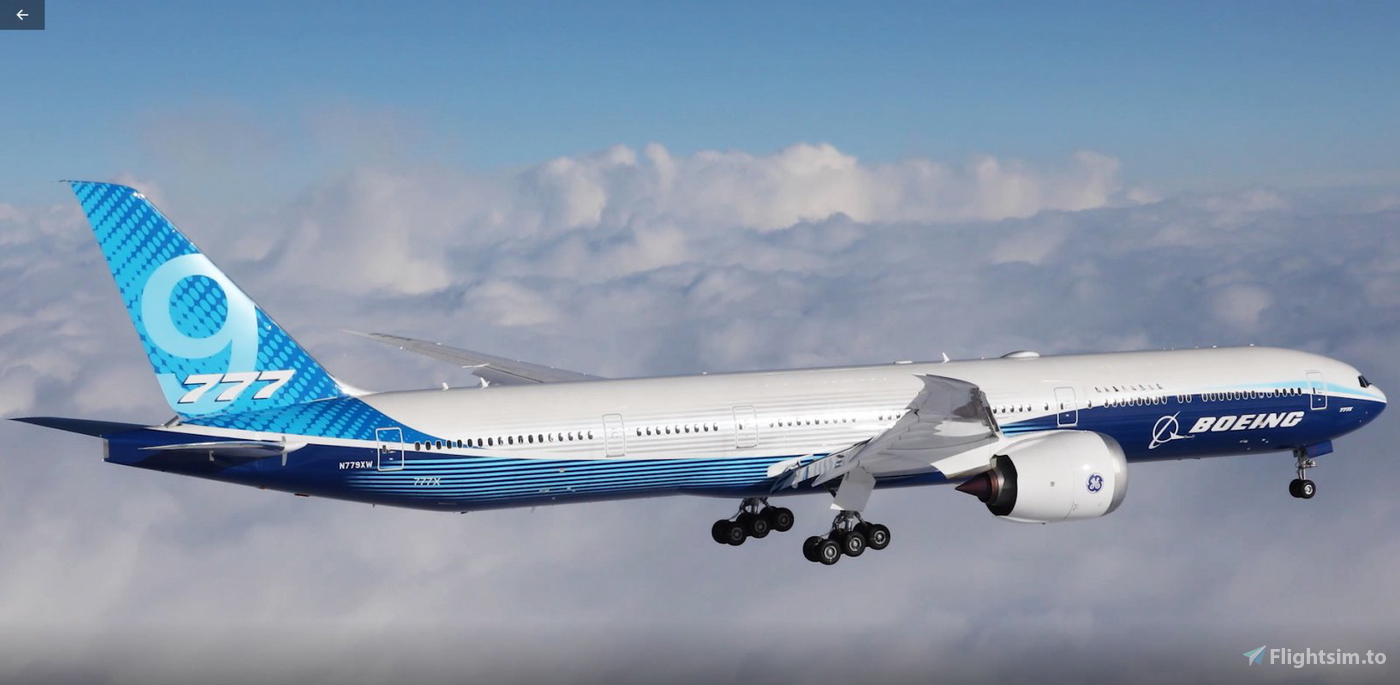 Boeing 777-9 (777X) Livery for CS B777-300ER for Microsoft Flight ...