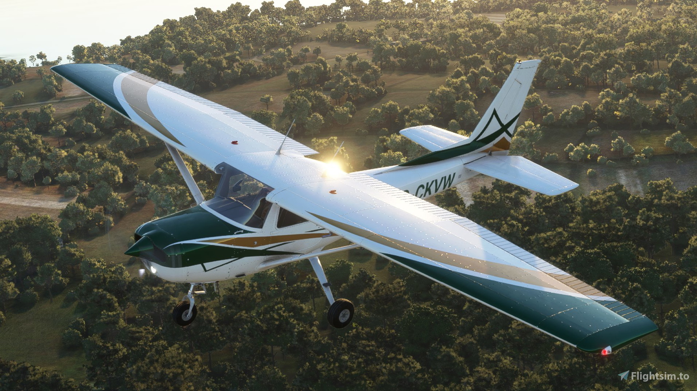 Cessna 152 Green & Gold for Microsoft Flight Simulator | MSFS