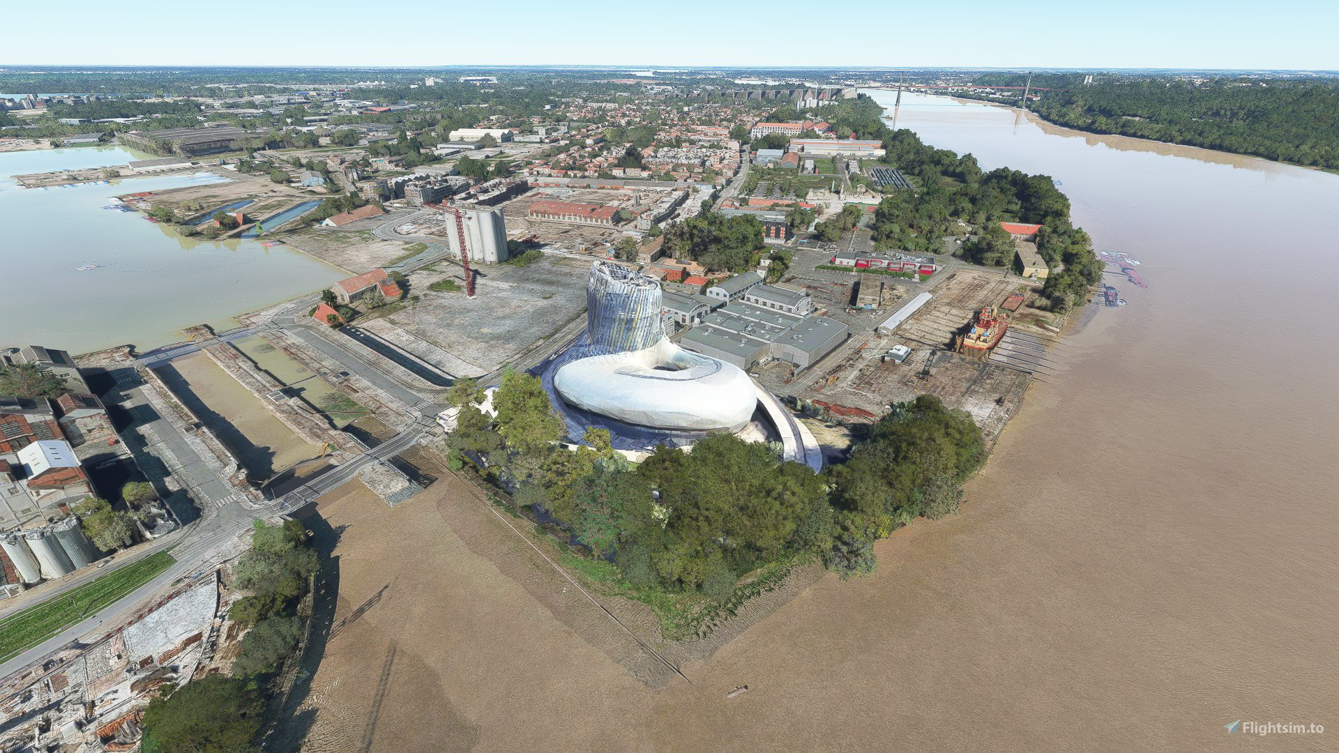 Cité du Vin, Bordeaux for Microsoft Flight Simulator | MSFS