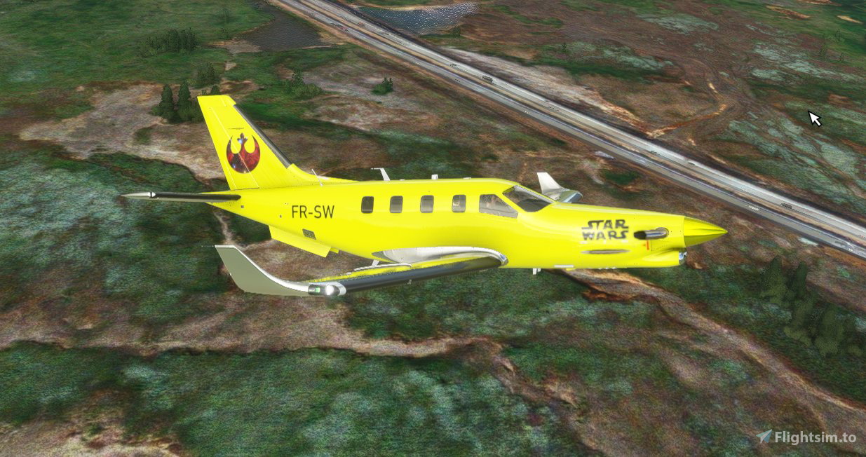 Daher tbm 930 star wars livery for Microsoft Flight Simulator | MSFS