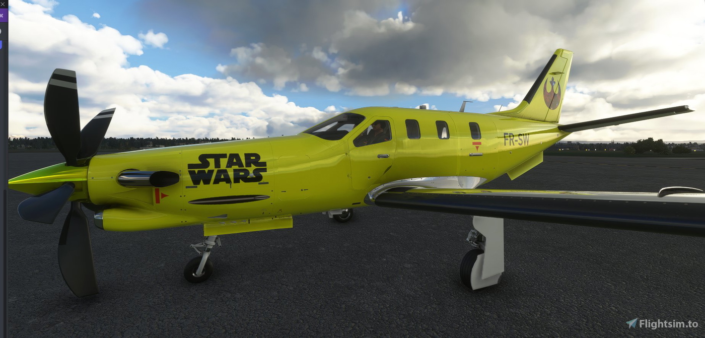 Daher tbm 930 star wars livery for Microsoft Flight Simulator | MSFS