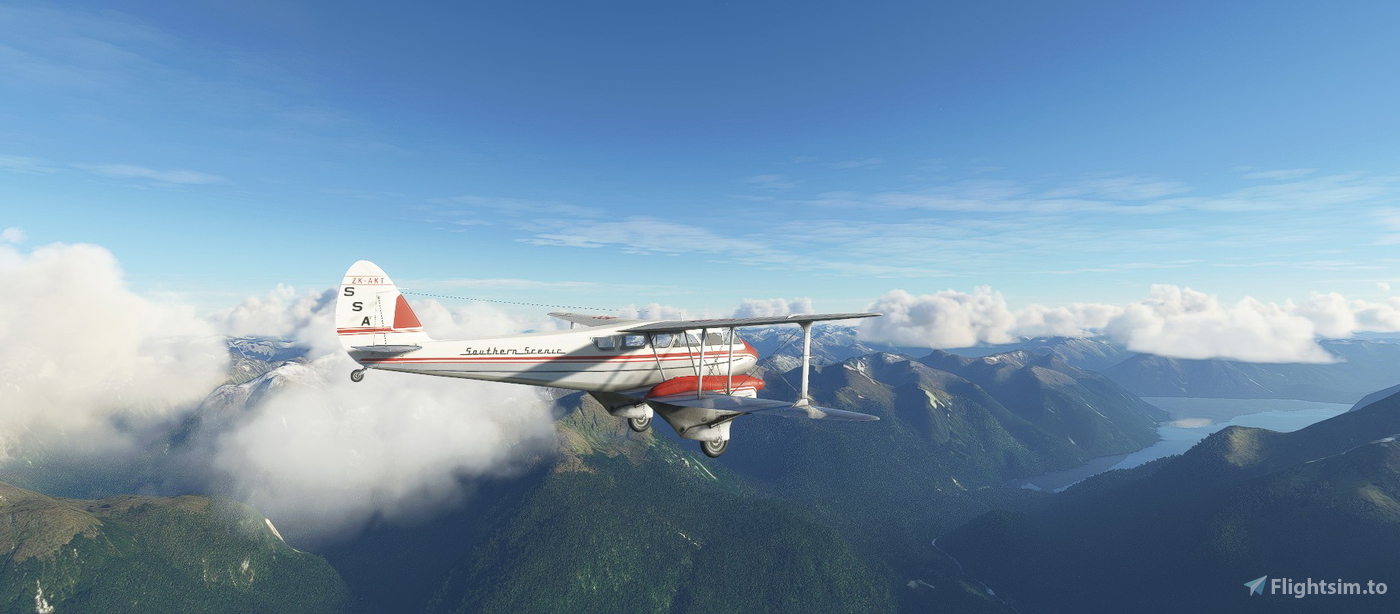 De Havilland DH-89 Dragon Rapide ZK-AKT Southern Scenic Airways for ...