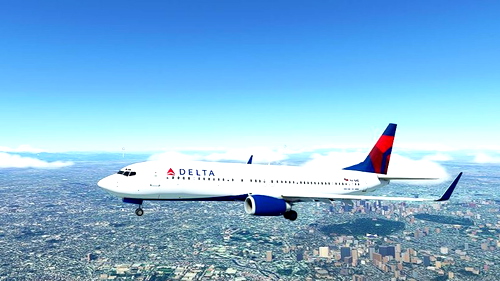 Delta Airlines B737-800 » Microsoft Flight Simulator