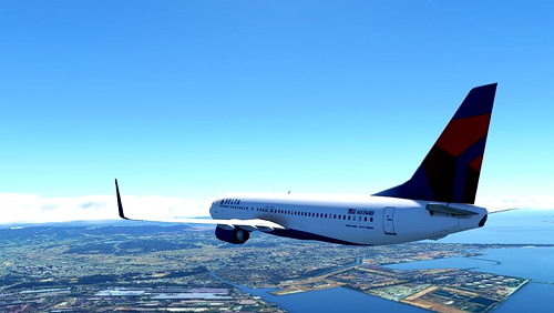 Delta Airlines B737-800 » Microsoft Flight Simulator