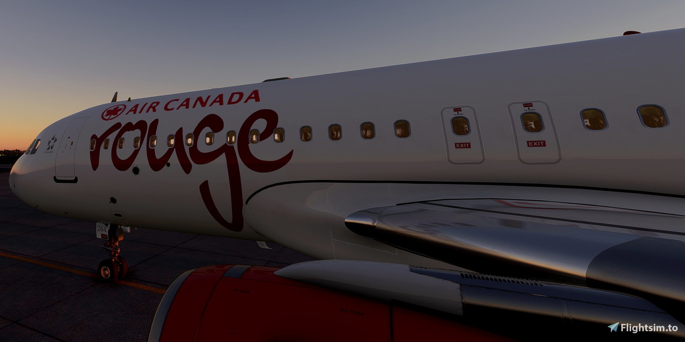 [A32NX] FlyByWire | Airbus A320neo Air Canada rouge C-GFCI in 8k for ...