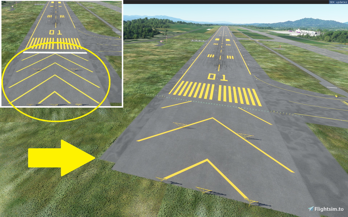 Precision Runway Marking (Fukushima Airport(RJSF)) for Microsoft Flight ...