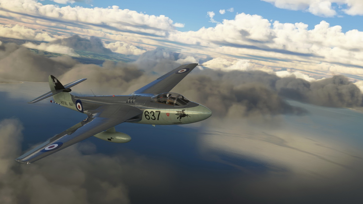 Hawker Seahawk Royal Navy 738 Sqn for Microsoft Flight Simulator | MSFS