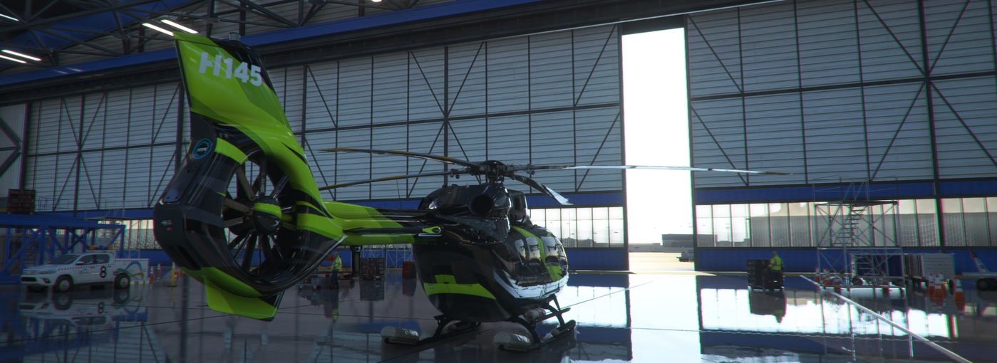 HPG AIRBUS H145 LUX GREEN LIVERY for Microsoft Flight Simulator | MSFS