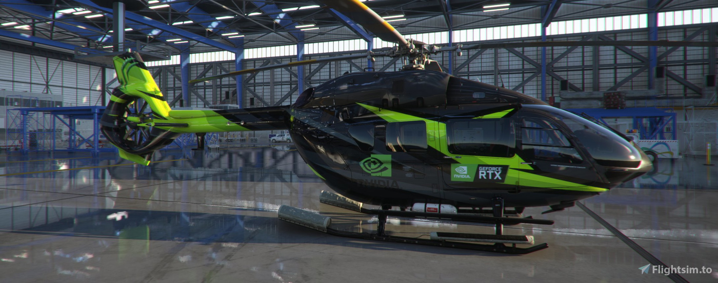 HPG H145 LUX NVIDIA LIVERY for Microsoft Flight Simulator | MSFS