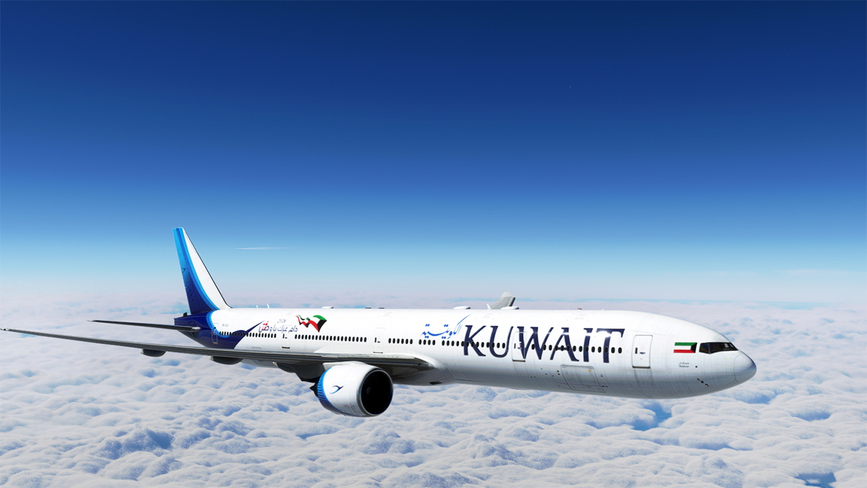 Kuwait Airways Boeing 777-300ER (Captain Sim) for Microsoft Flight ...