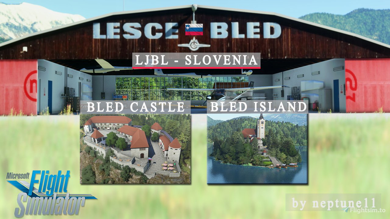 LJBL - Lesce Bled Airport, Slovenia for Microsoft Flight Simulator | MSFS