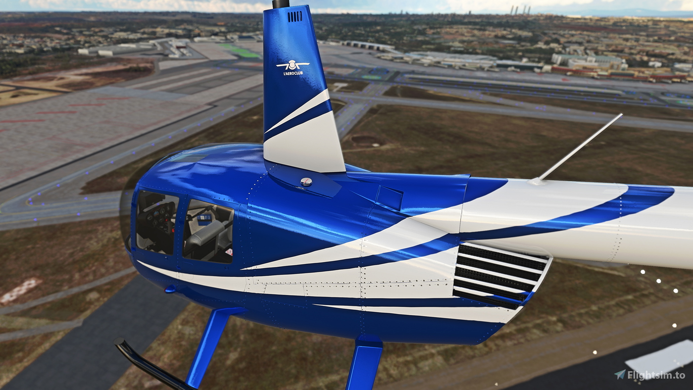RSP Robinson R44 L'AEROCLUB EC-NIK 8K for Microsoft Flight Simulator | MSFS