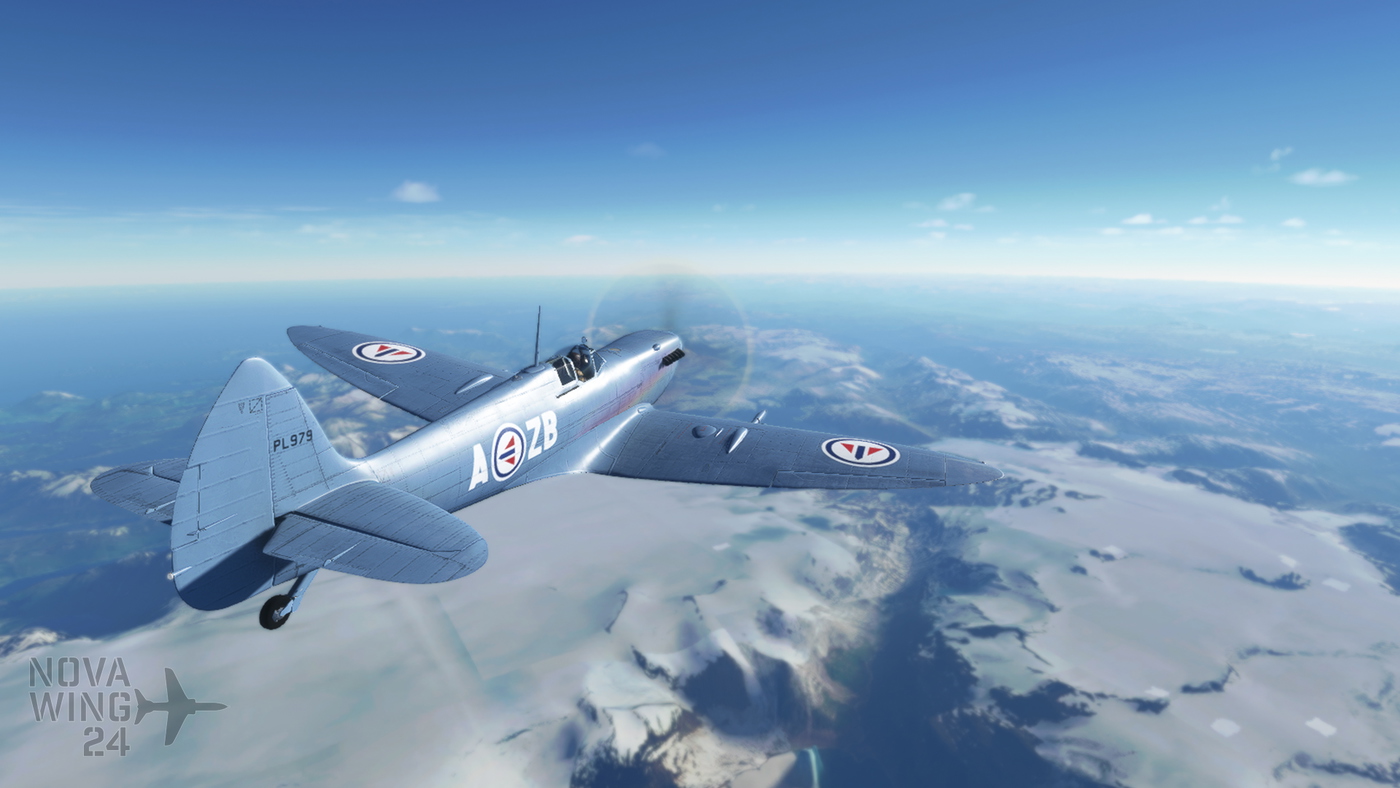 Supermarine Spitfire PR Mk IX RNoAF for Microsoft Flight Simulator | MSFS