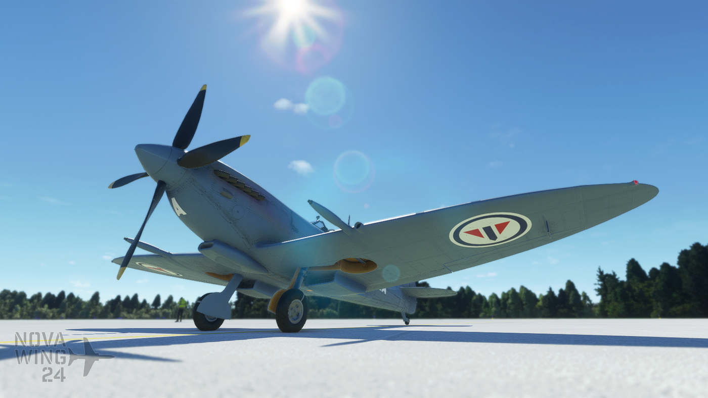 Supermarine Spitfire PR Mk IX RNoAF for Microsoft Flight Simulator | MSFS
