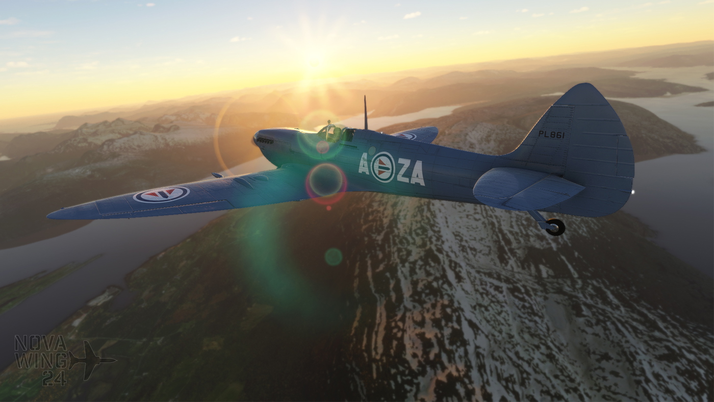 Supermarine Spitfire PR Mk IX RNoAF for Microsoft Flight Simulator | MSFS
