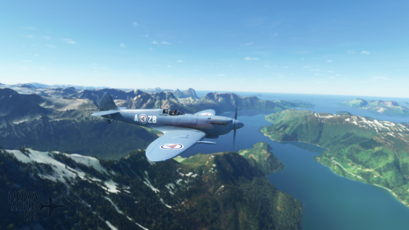 Supermarine Spitfire PR Mk IX RNoAF for Microsoft Flight Simulator | MSFS