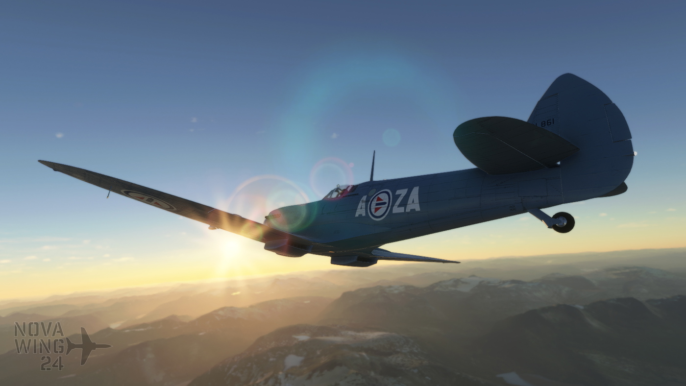 Supermarine Spitfire PR Mk IX RNoAF for Microsoft Flight Simulator | MSFS