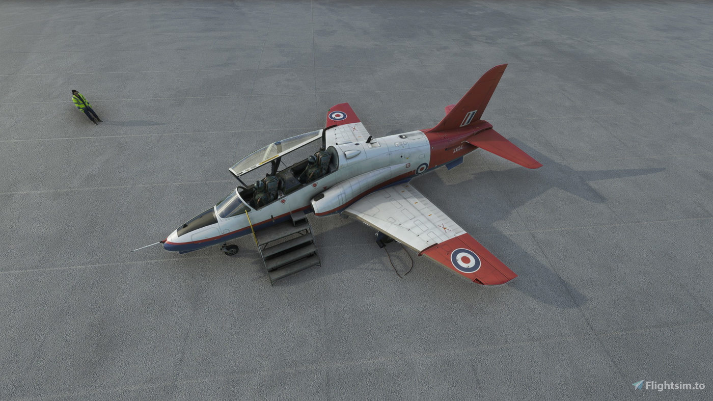 [8K] JustFlight Hawk T.1 - XX154 Raspberry Ripple for Microsoft Flight ...