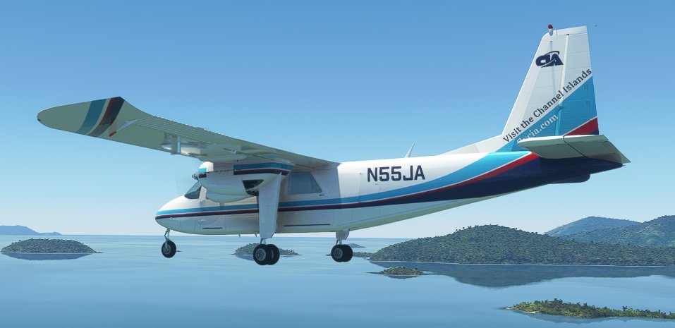 BN2A Islander Channel Islands Aviation N55JA request for Microsoft ...