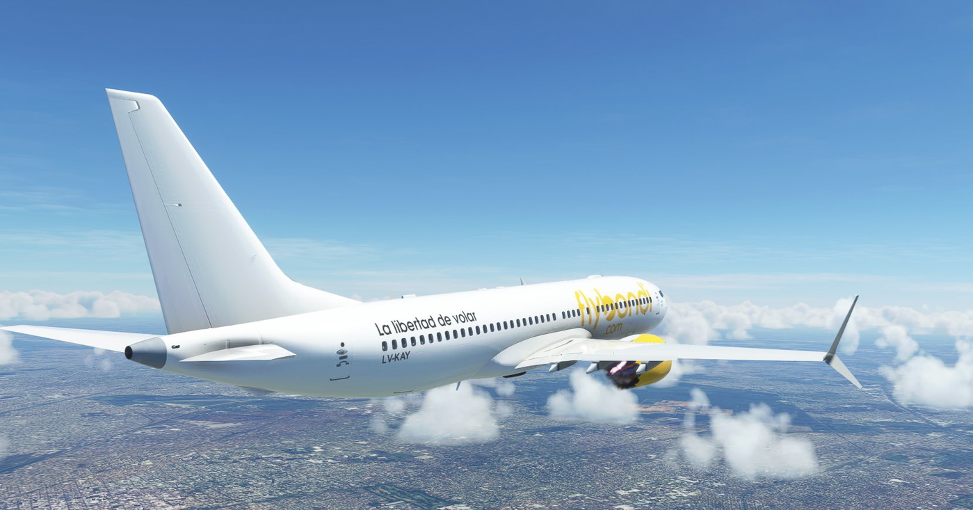 Bredok3D 737 MAX 8 | Flybondi (white livery) for Microsoft Flight ...