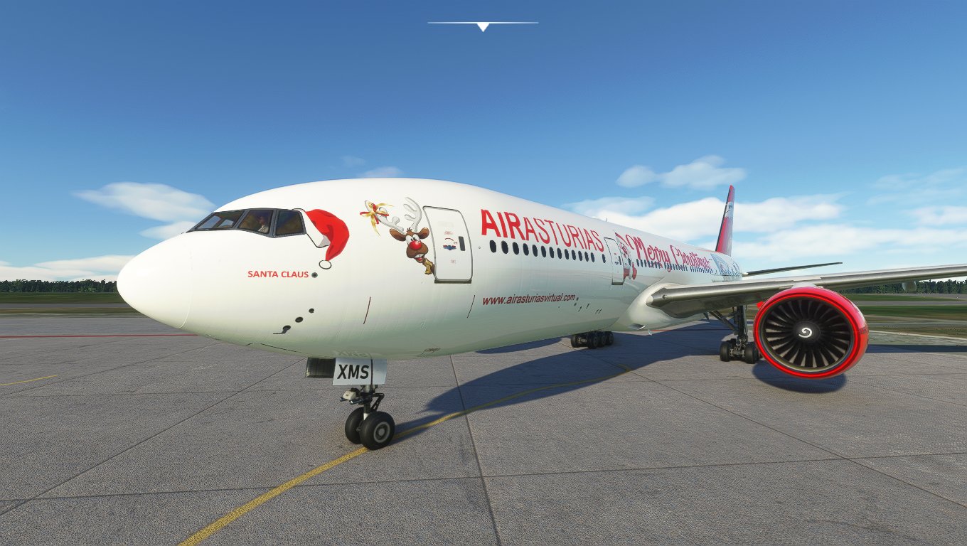 Captain Sim 777-200 Air Asturias Christmas Edition 2021 for Microsoft ...