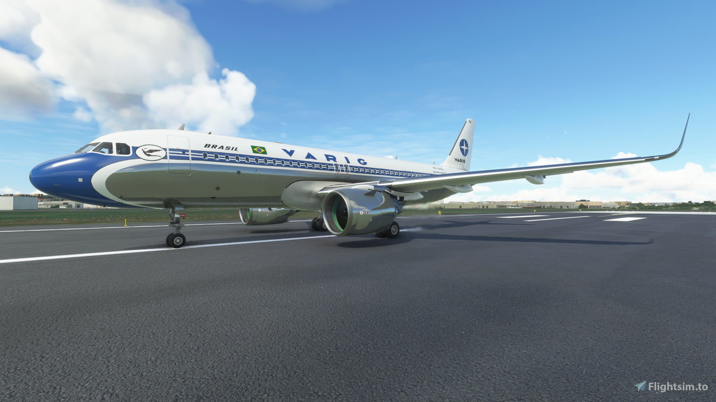Classic Varig Livery for the Airbus A320N for Microsoft Flight ...